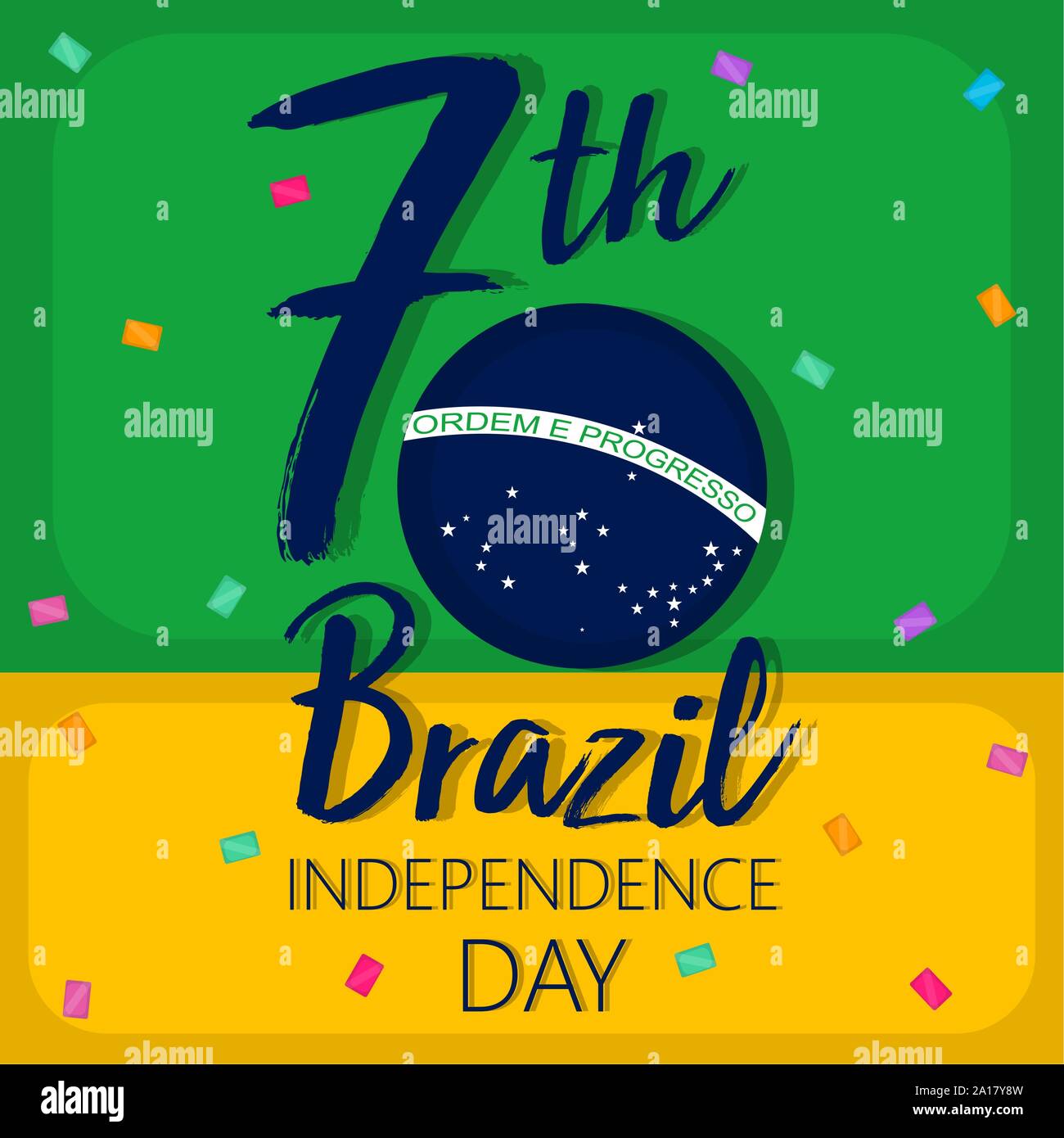 Poster of brazil independence day - Vector illustration Stock Vector ...