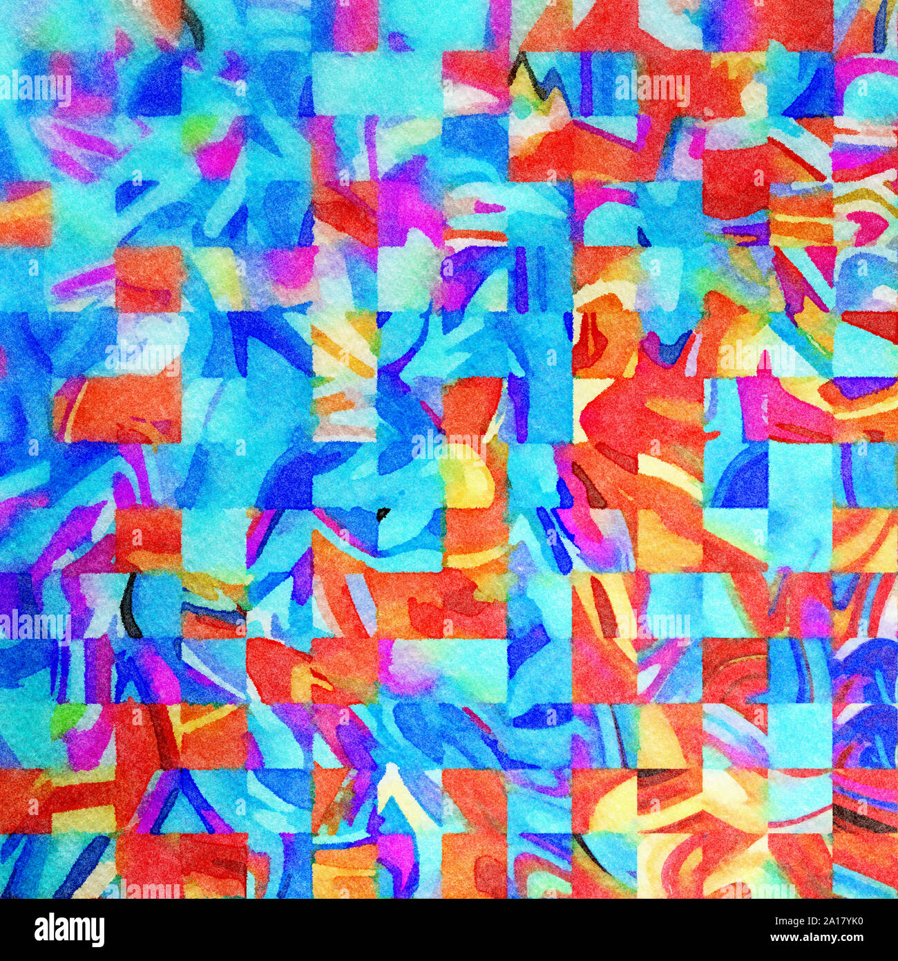 Abstract design pattern for decor textile and fabric, contemporary art ...