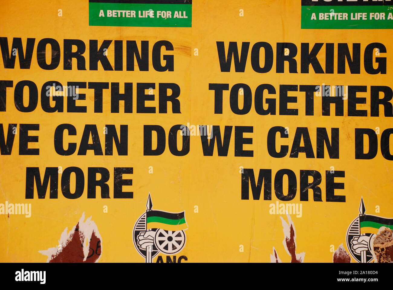 Political advertising in Johannesburg, South Africa Stock Photo - Alamy