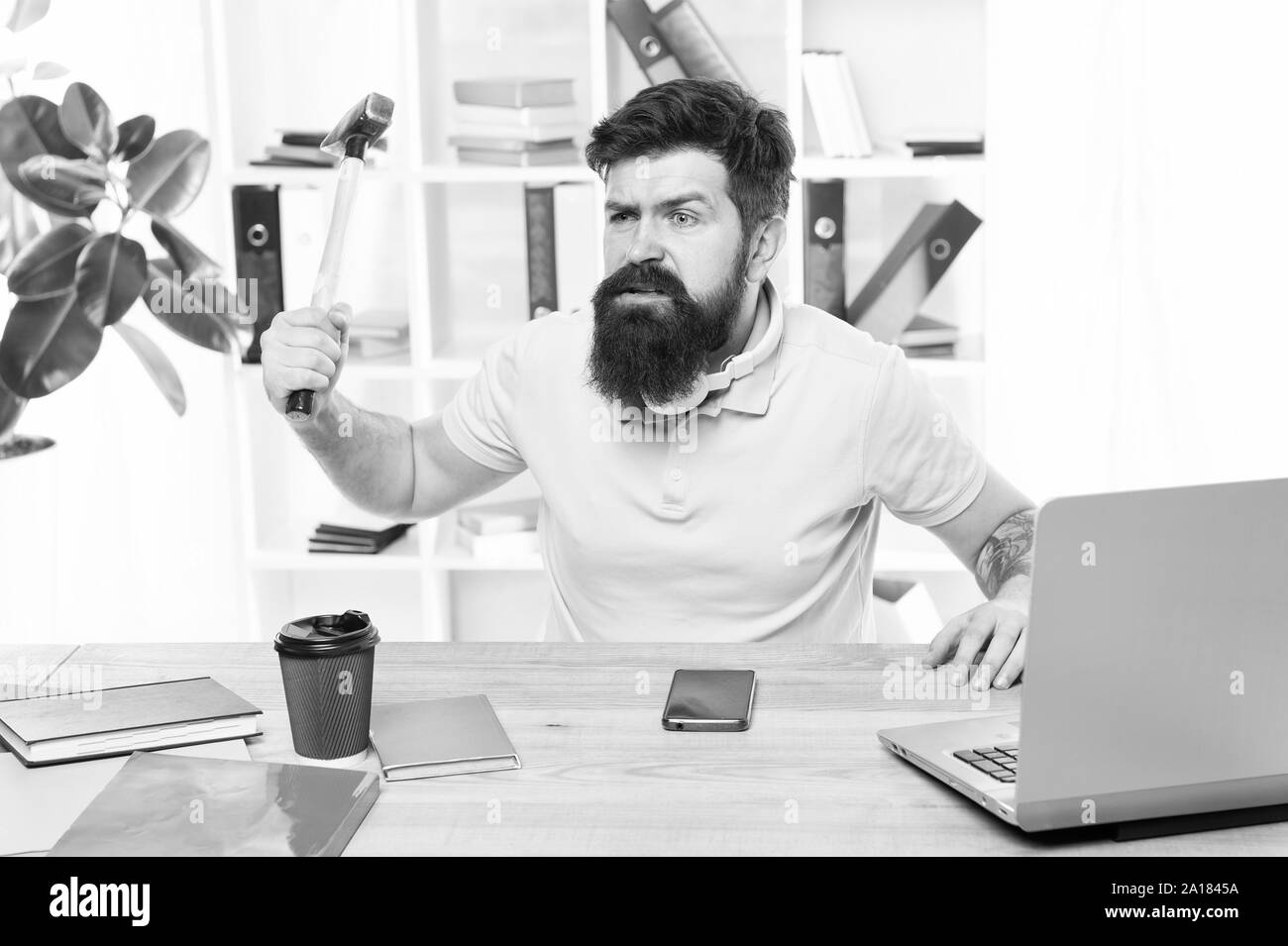 Mad engineer Black and White Stock Photos & Images - Alamy