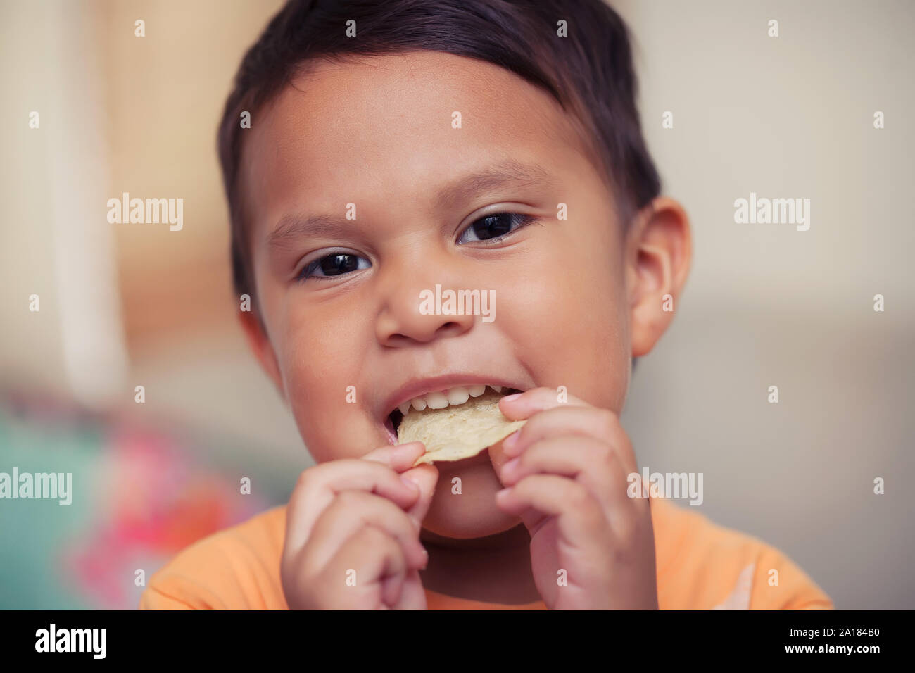 Close up of a boy with his mouth open hi-res stock photography and ...
