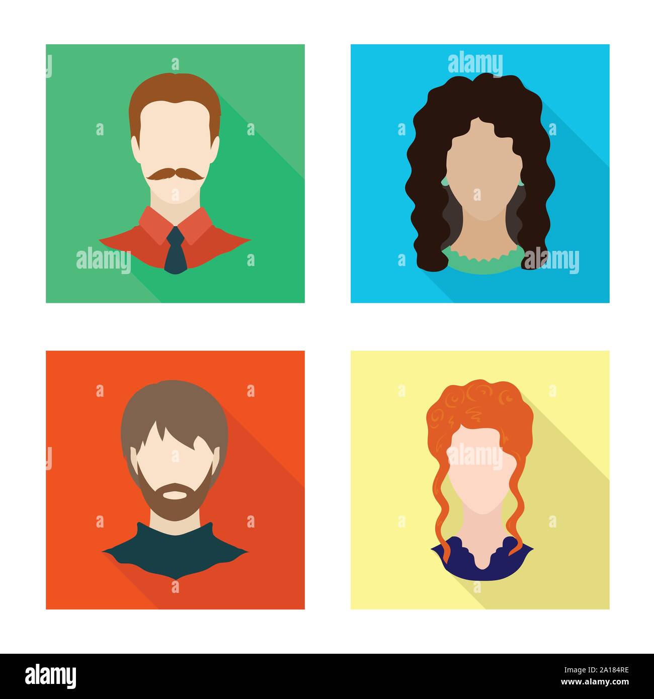 Isolated object of avatar and dummy logo. Collection of avatar and ...