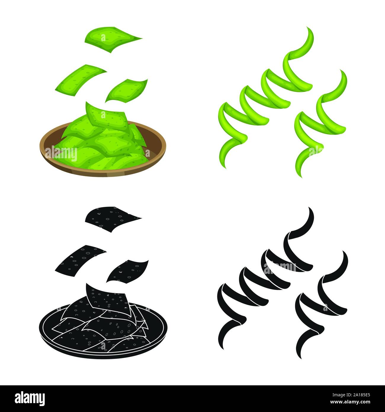Vector design of protein and sea sign. Collection of protein and ...