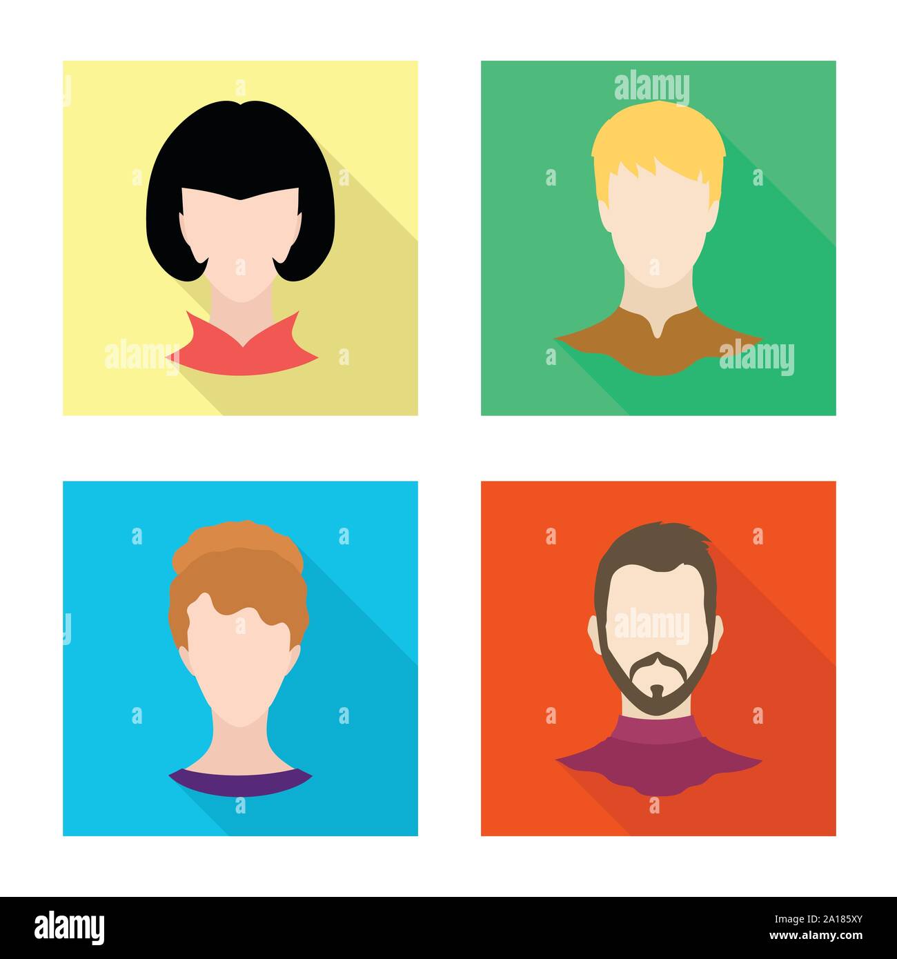 Vector illustration of avatar and dummy logo. Collection of avatar and ...