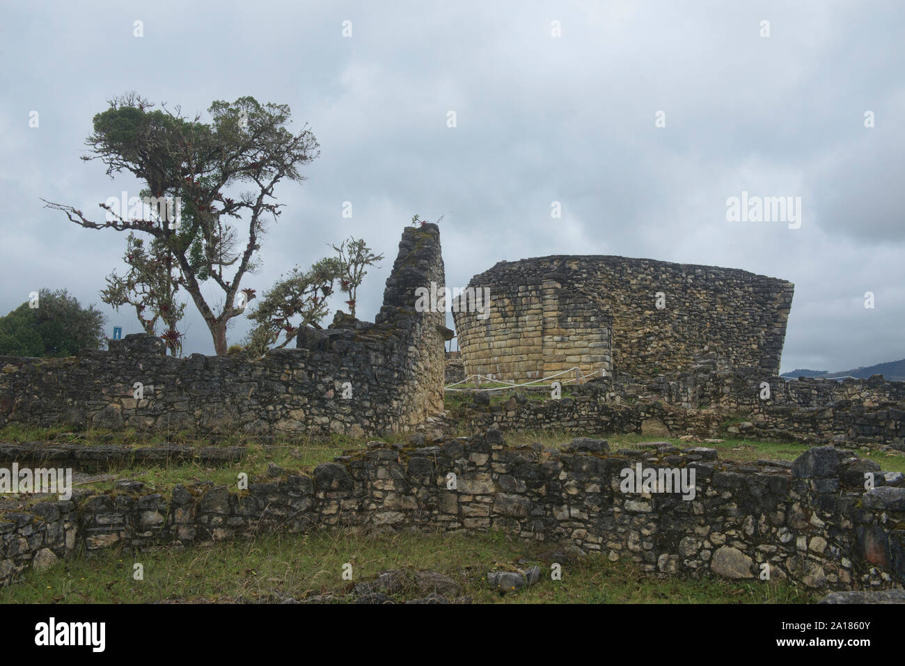 The mountaintop ruins of Kuélap fortress, Chachapoyas, Amazonas, Peru ...