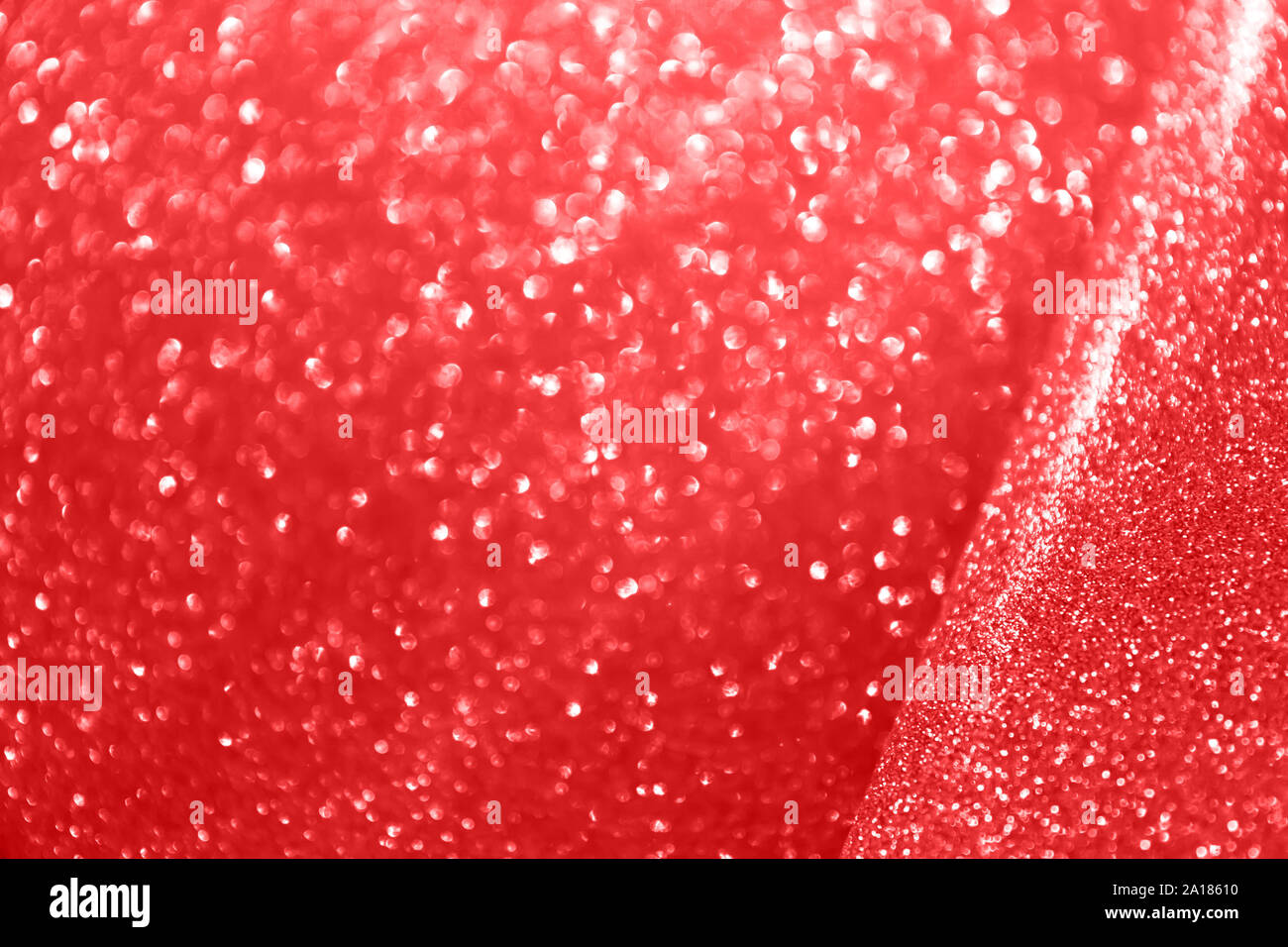 Red shade sparkles background. Festive color trends of the season ...
