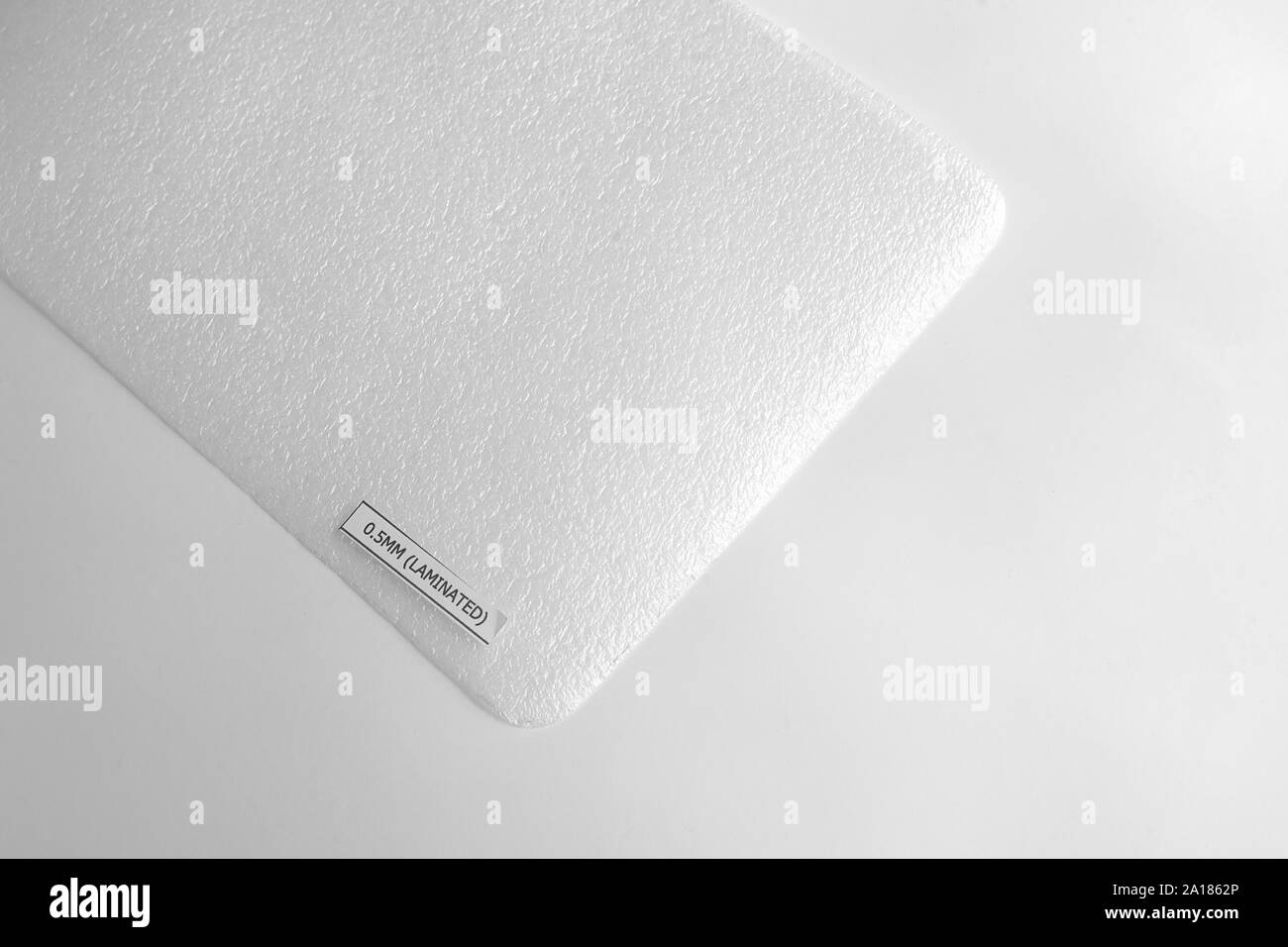 Closed up Shockproof material Polyethelene foam on white background ...