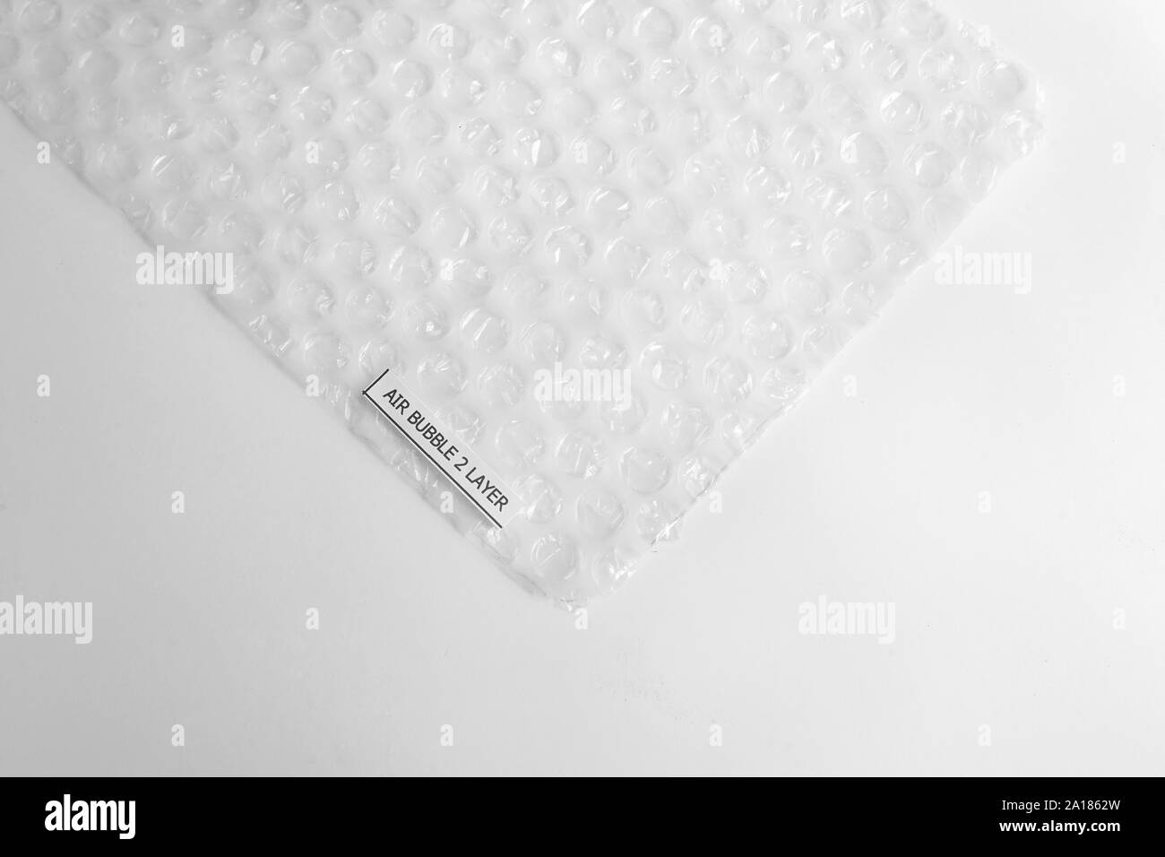 Closed up Shockproof material Polyethelene foam on white background ...