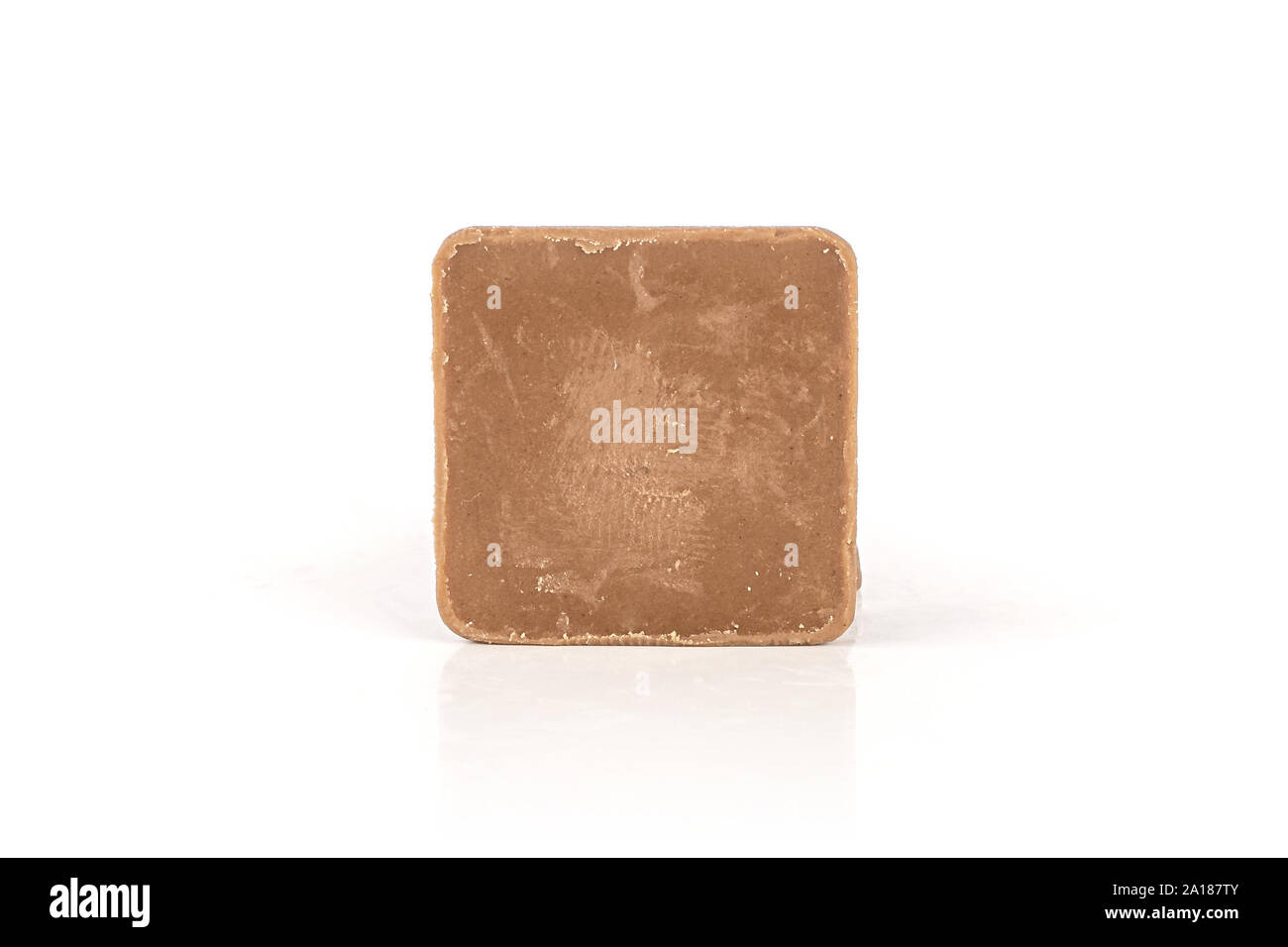 One whole fresh chocolate piece isolated on white background Stock ...