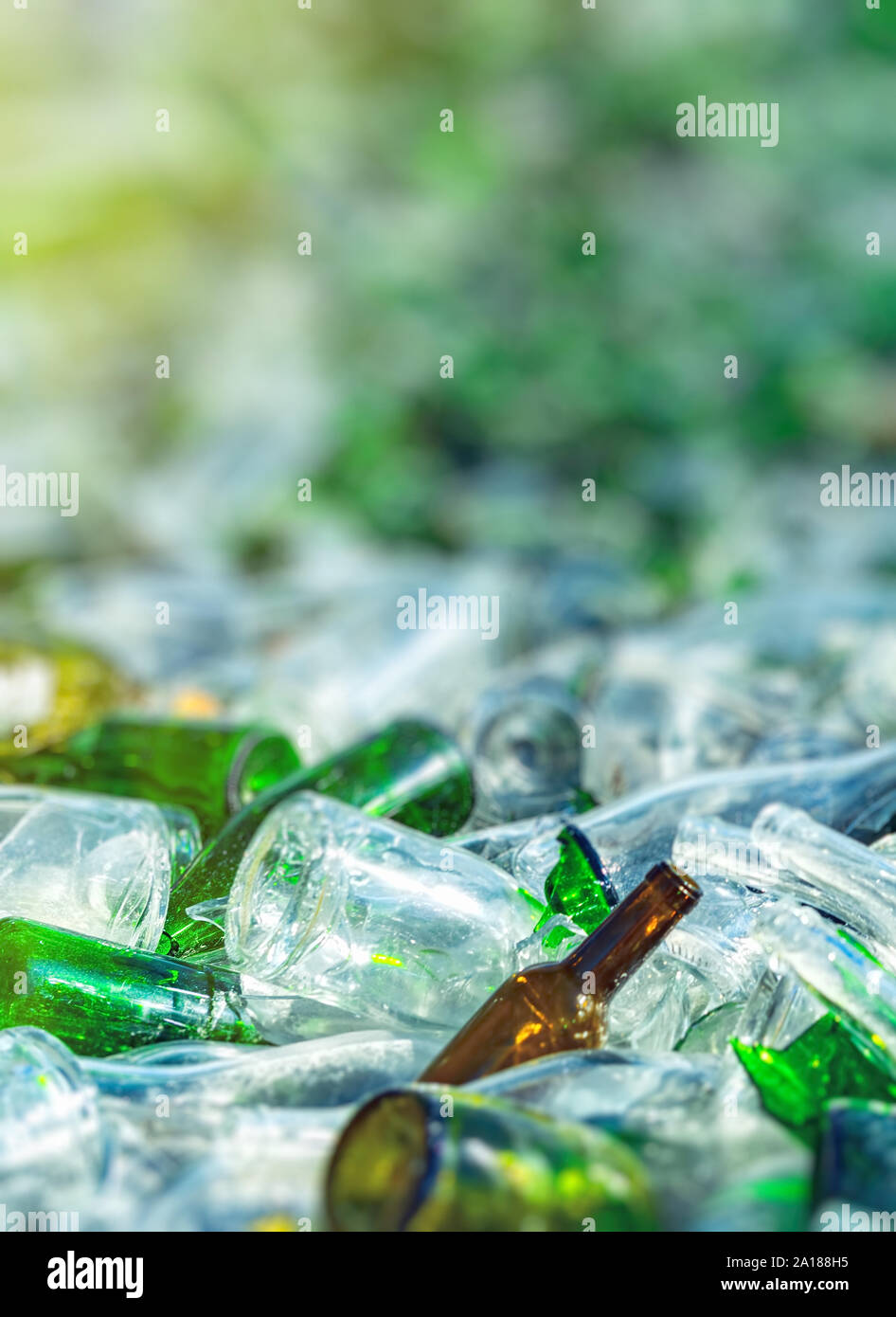 background of recycle pieces of broken glass Stock Photo - Alamy