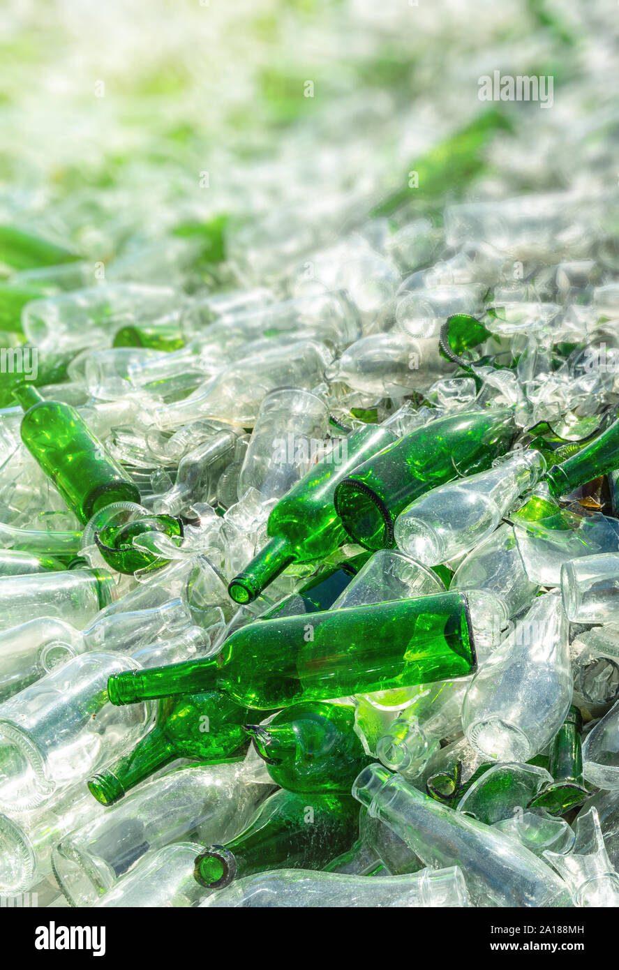 background of recycle pieces of broken glass Stock Photo - Alamy