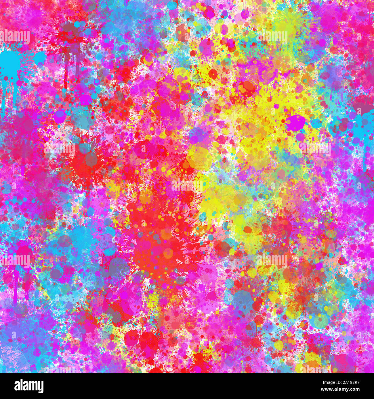 Colorful abstract paint splashes illustration Stock Photo - Alamy
