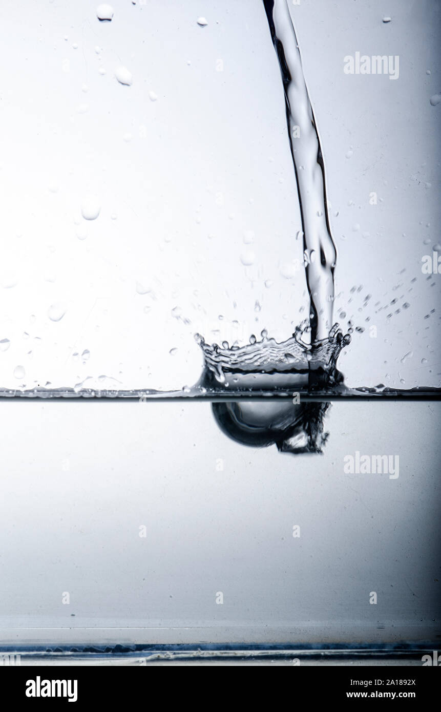 Water Drop on White Stock Photo - Alamy