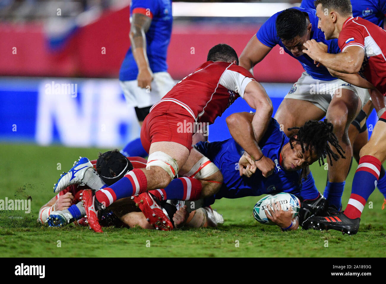 Kumagaya, Saitama, Japan. 24th Sep, 2019. TJ Ioane (SAM) Rugby : 2019 ...