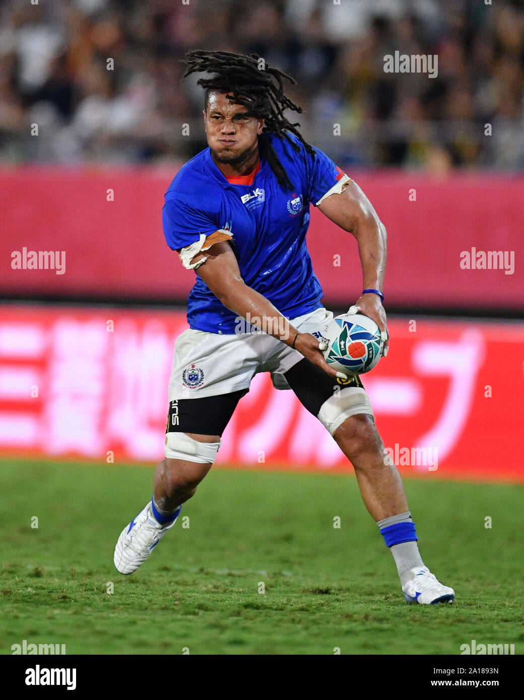 Kumagaya, Saitama, Japan. 24th Sep, 2019. TJ Ioane (SAM) Rugby : 2019 ...