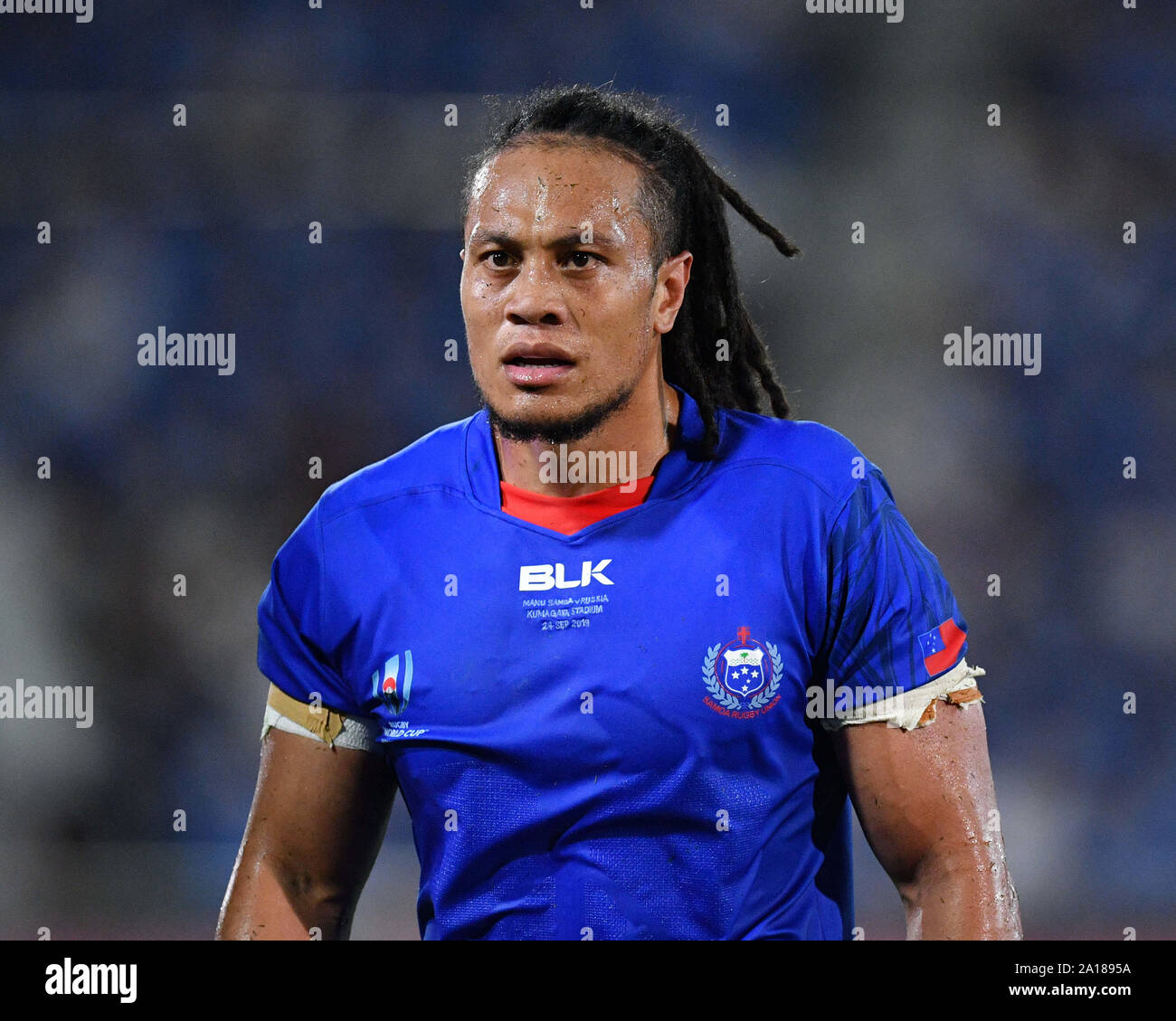 Kumagaya, Saitama, Japan. 24th Sep, 2019. TJ Ioane (SAM) Rugby : 2019 ...