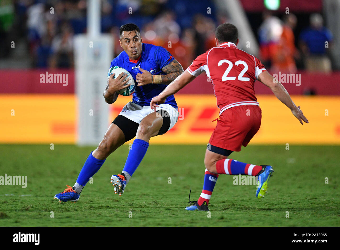 Kumagaya, Saitama, Japan. 24th Sep, 2019. Tusi Pisi (SAM) Rugby : 2019 ...