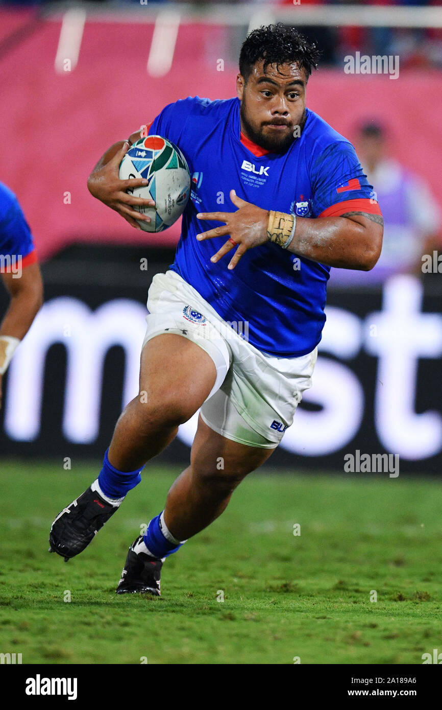 Kumagaya, Saitama, Japan. 24th Sep, 2019. Ray Niuia (SAM) Rugby : 2019 ...