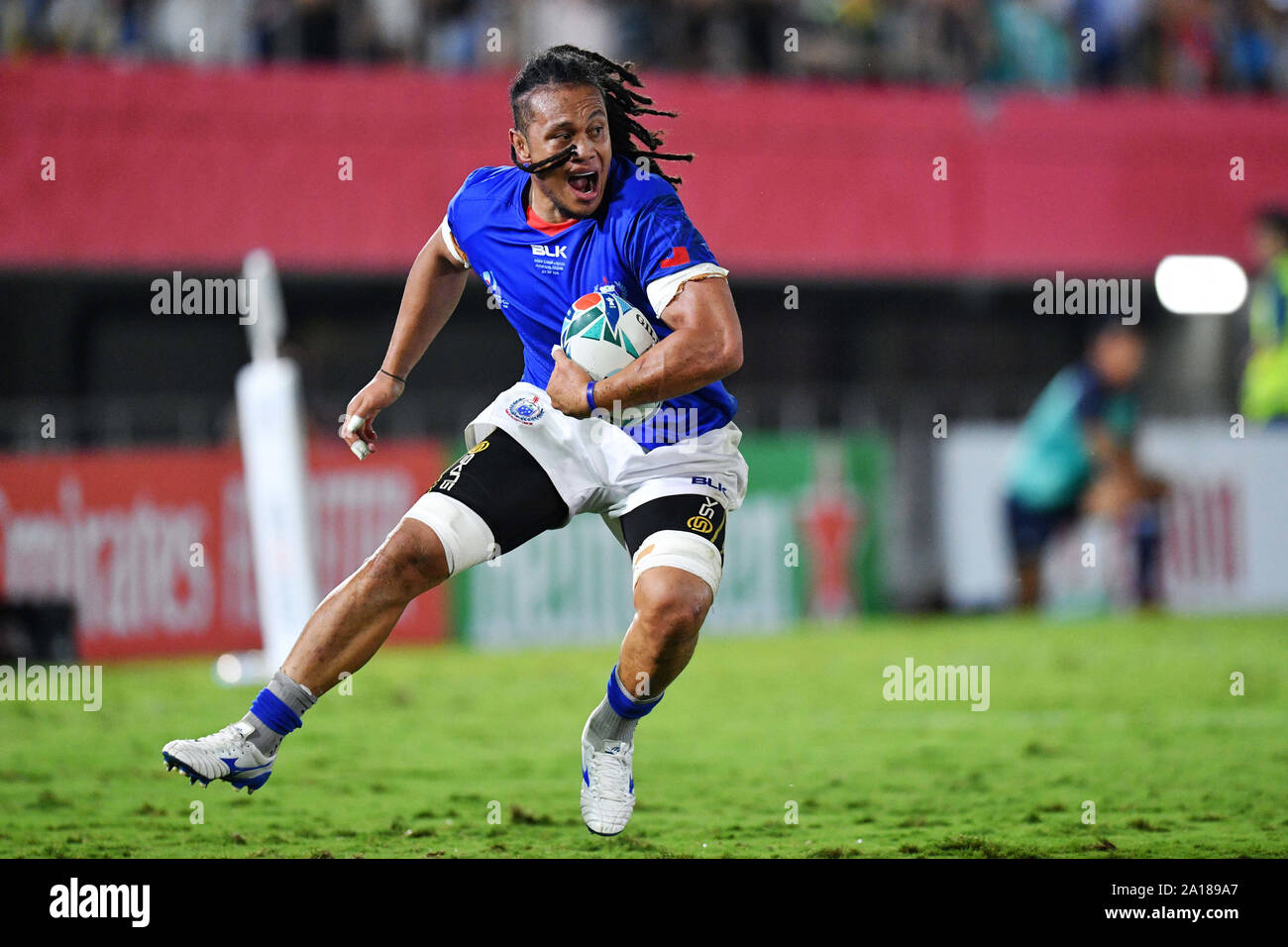 Kumagaya, Saitama, Japan. 24th Sep, 2019. TJ Ioane (SAM) Rugby : 2019 ...