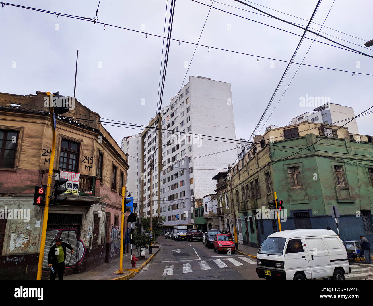 streets of the Peruvian capital Lima Peru Stock Photo - Alamy