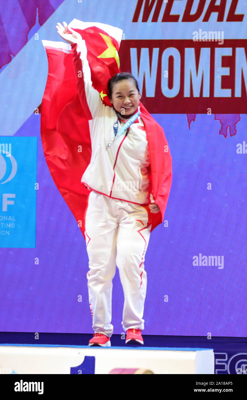 Pattaya, Thailand. 24th Sep, 2019. Zhang Wangli of China poses on the ...