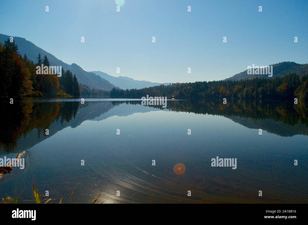 Fall At Silver Lake Stock Photo - Alamy