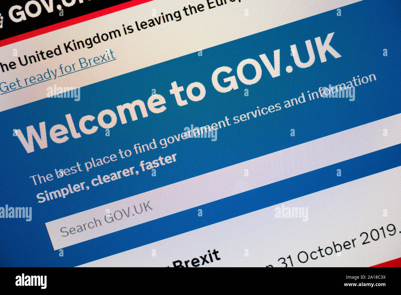 Uk government website Stock Photo - Alamy