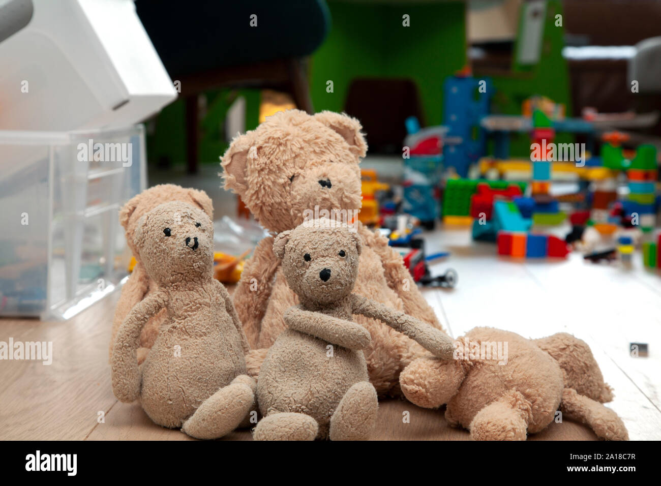 Stuffed animal crew hanging out Stock Photo - Alamy