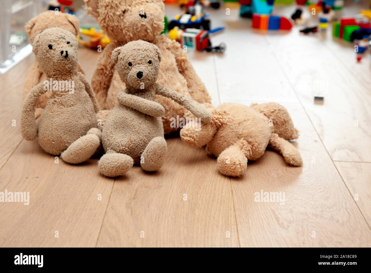 Stuffed animal crew hanging out Stock Photo - Alamy