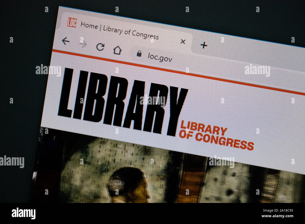 library of congress website Stock Photo - Alamy