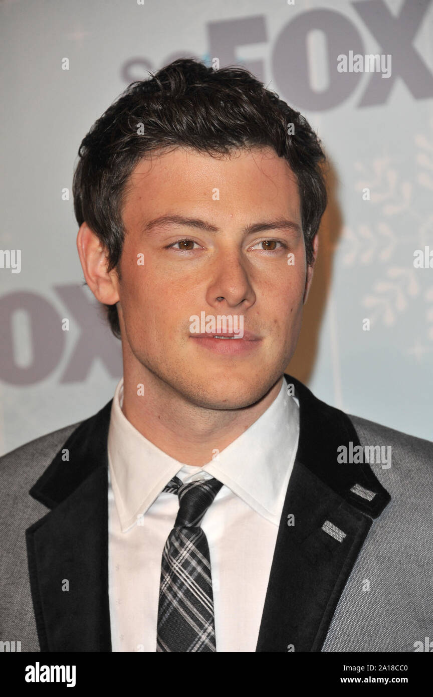 LOS ANGELES, CA. January 11, 2011: "Glee" star Cory Monteith at the Fox ...
