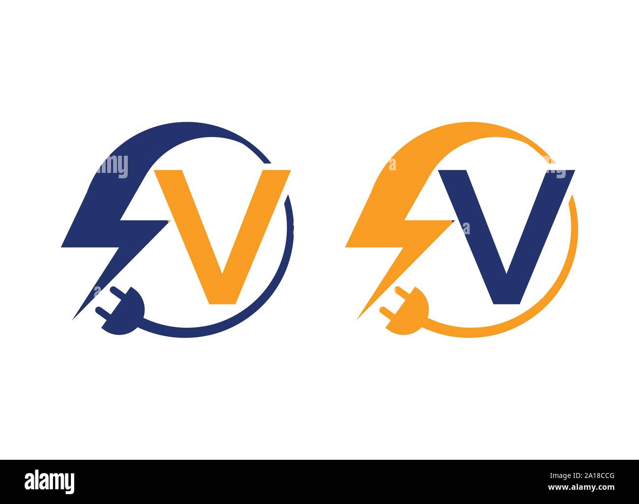 Electrical sign with the letter, Electricity Logo, electric logo and ...