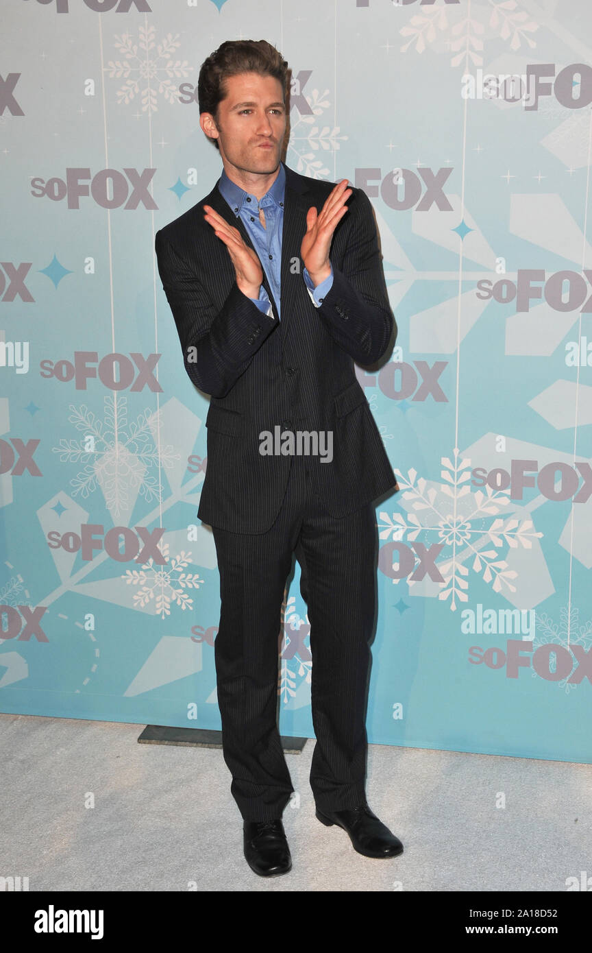 LOS ANGELES, CA. January 11, 2011: "Glee" star Matthew Morrison at the ...