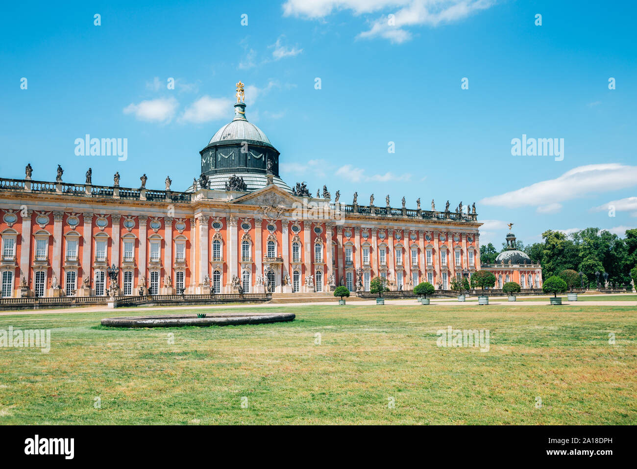 Neues Palais New Palace at Sanssouci park in Potsdam, Germany Stock ...
