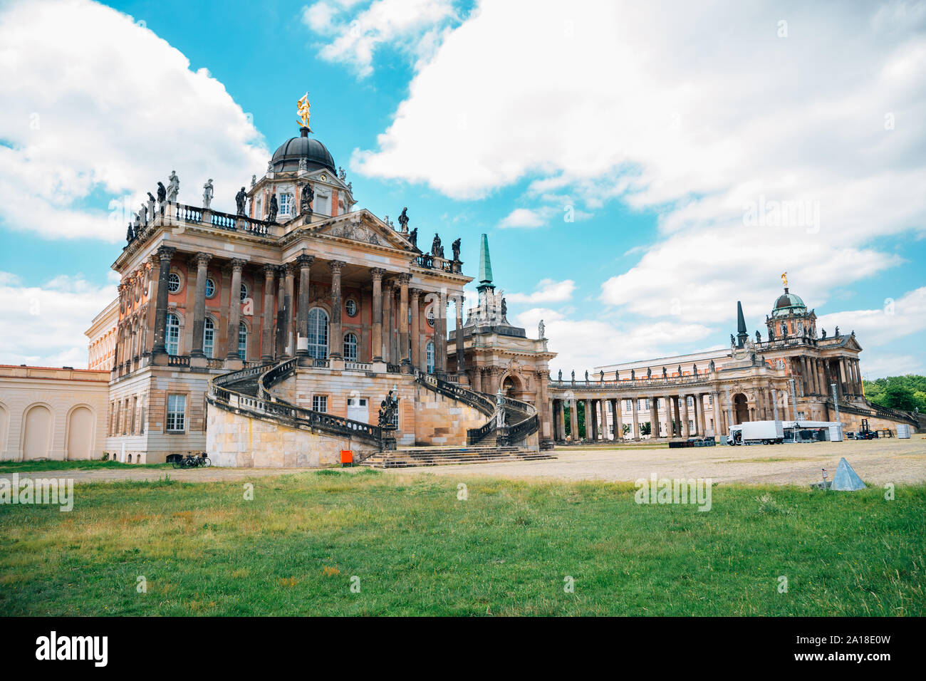 Neues Palais New Palace at Sanssouci park in Potsdam, Germany Stock ...