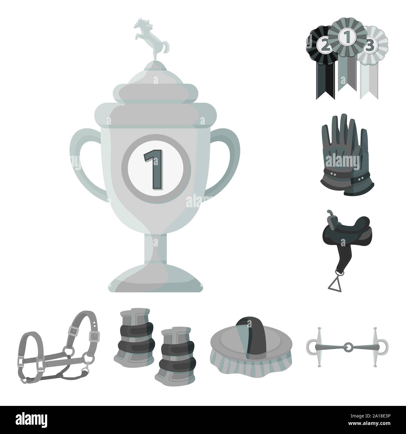 Leather horse reins Stock Vector Images - Alamy