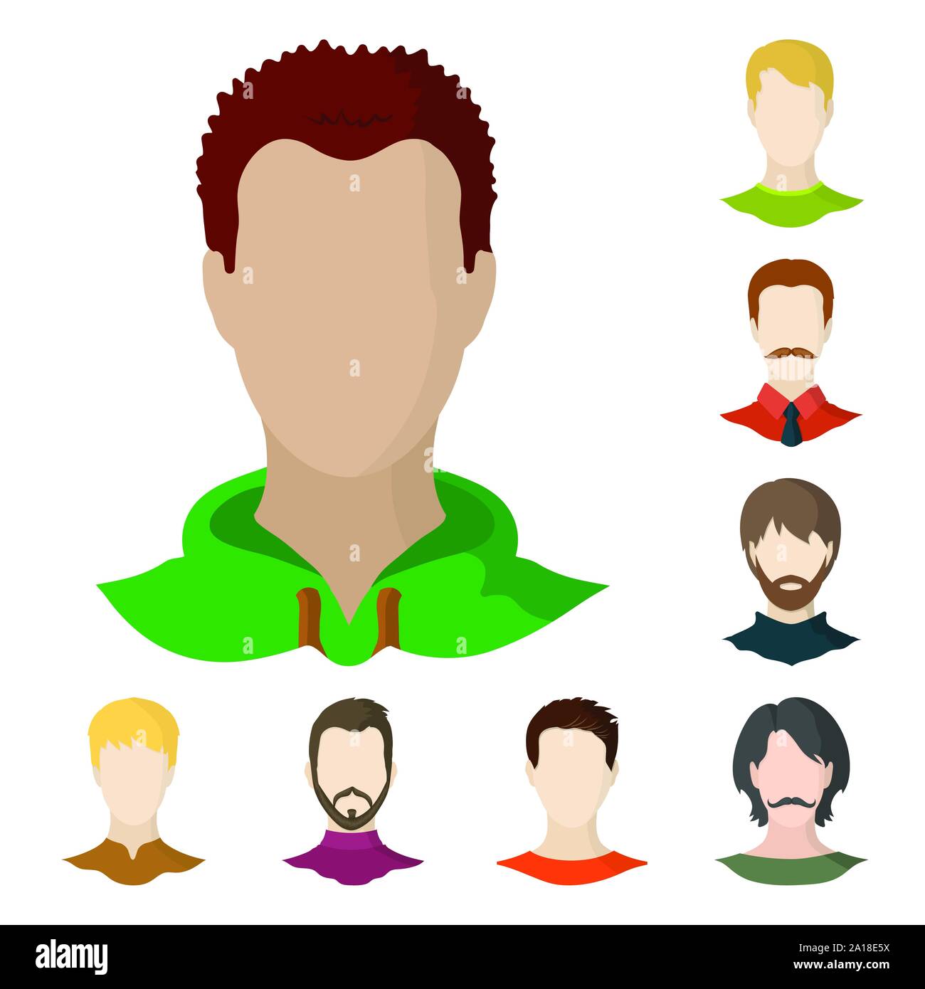 Vector design of avatar and dummy logo. Set of avatar and figure stock ...