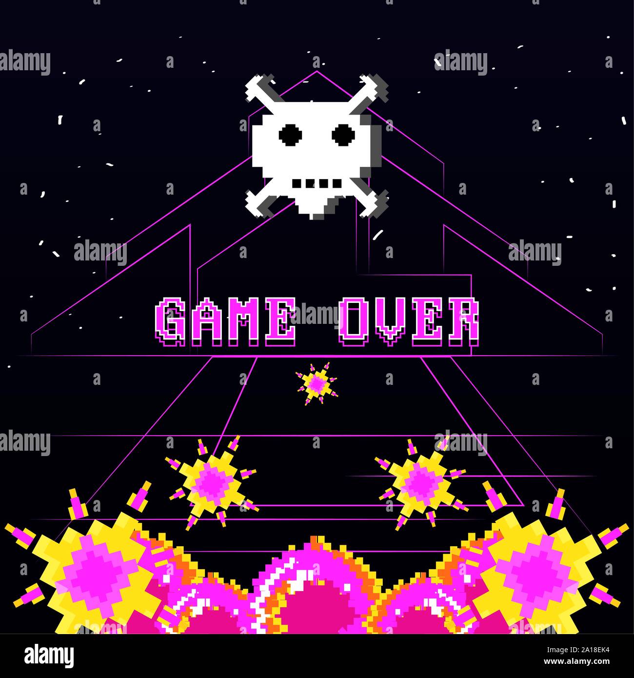 classic video game console of coins vector illustration design Stock ...