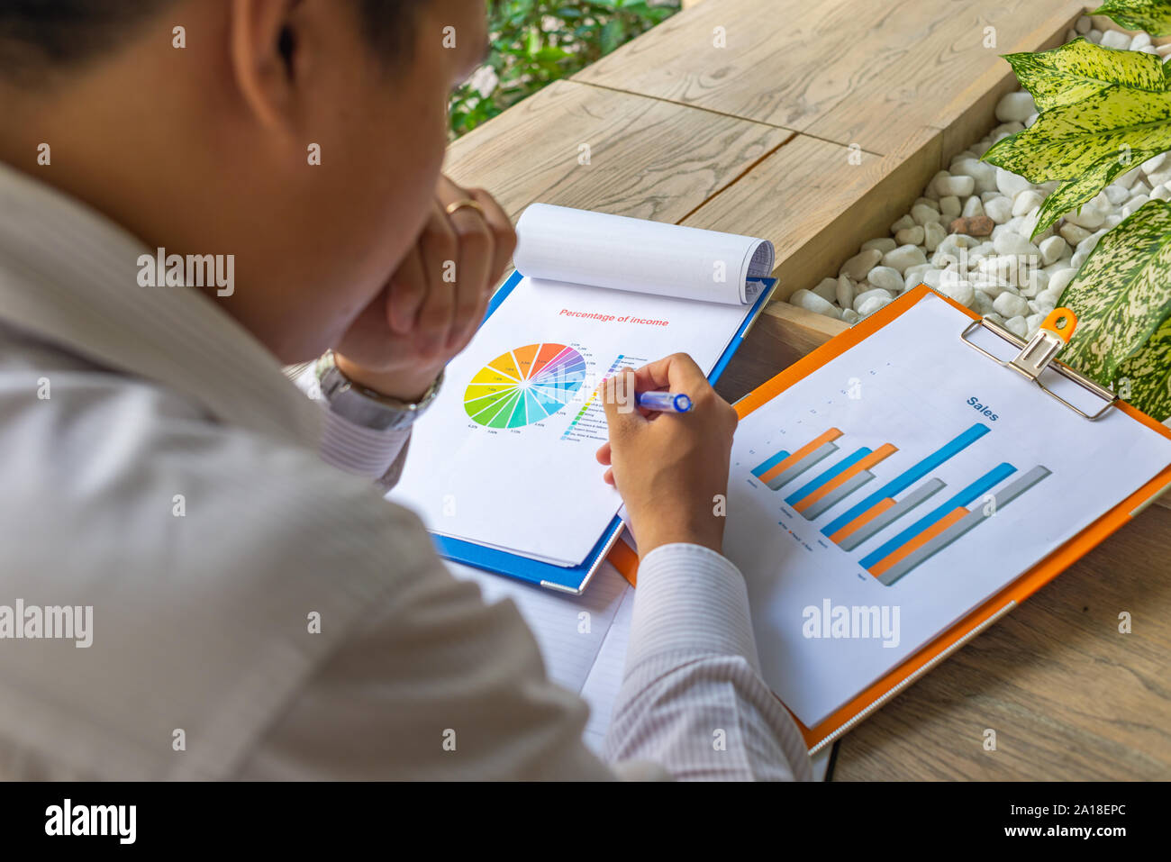 Executive analyzing data hi-res stock photography and images - Alamy