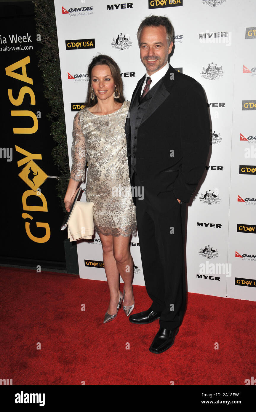 LOS ANGELES, CA. January 22, 2011: Cameron Daddo & wife Alison Brahe at ...