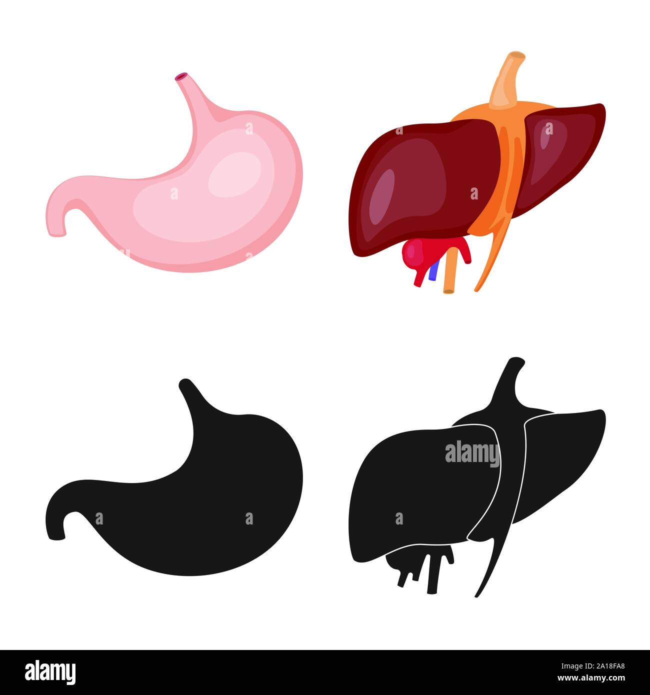 Vector illustration of biology and scientific logo. Set of biology and ...