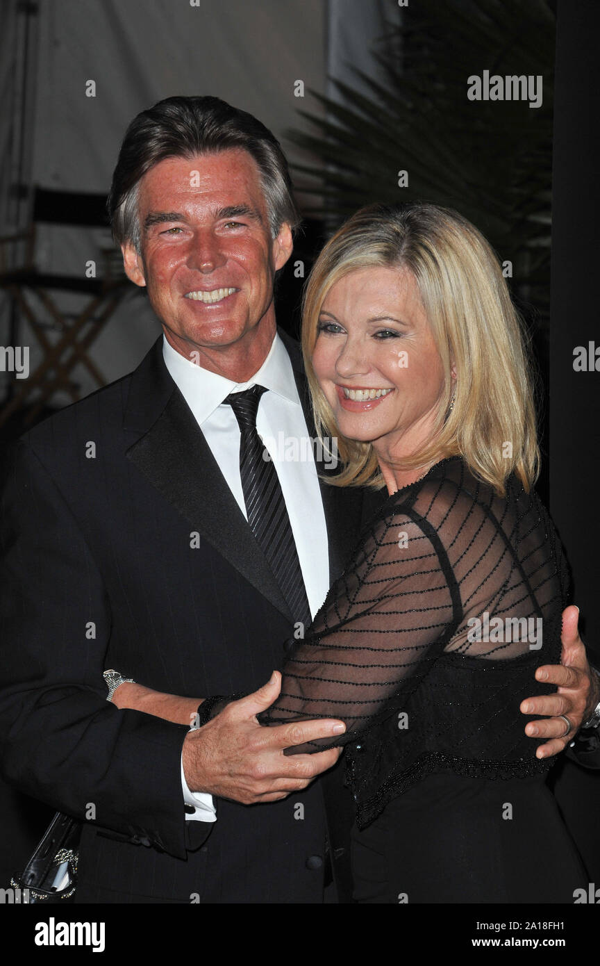LOS ANGELES, CA. January 22, 2011: Olivia Newton-John & husband John ...