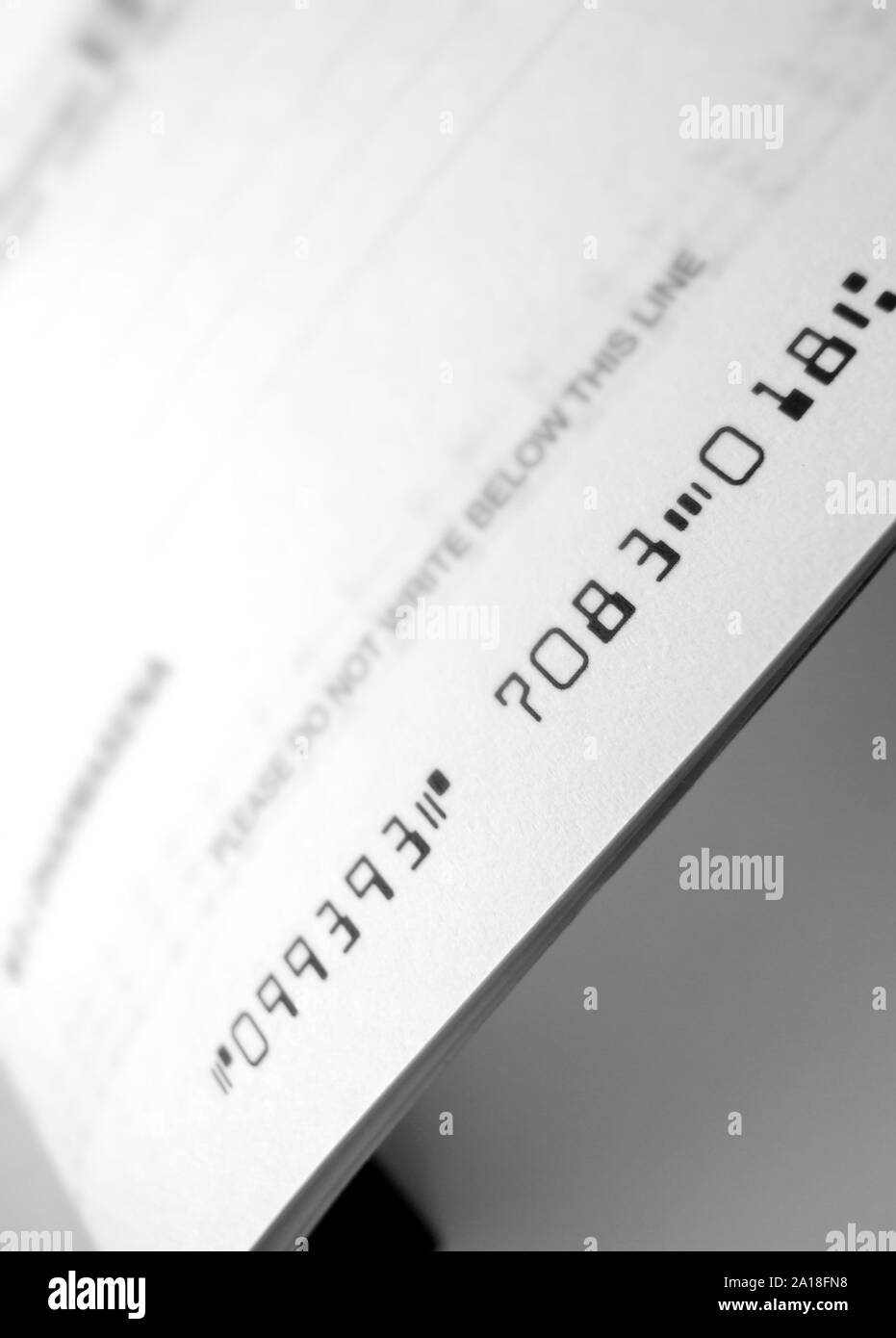 Bank cheque book Black and White Stock Photos & Images - Alamy