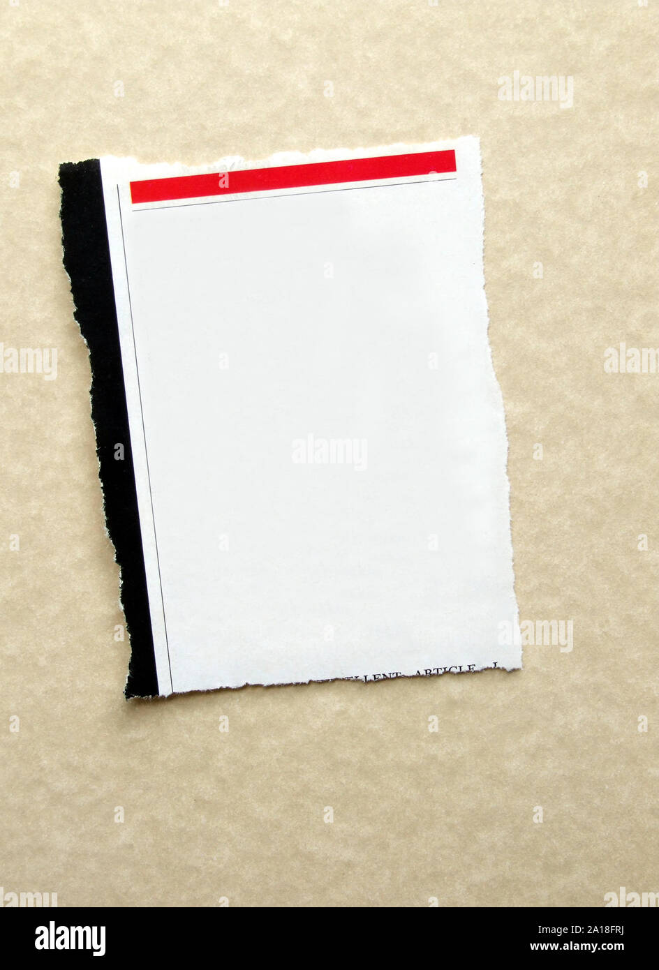 Abstract border with newspaper text for background Stock Photo - Alamy