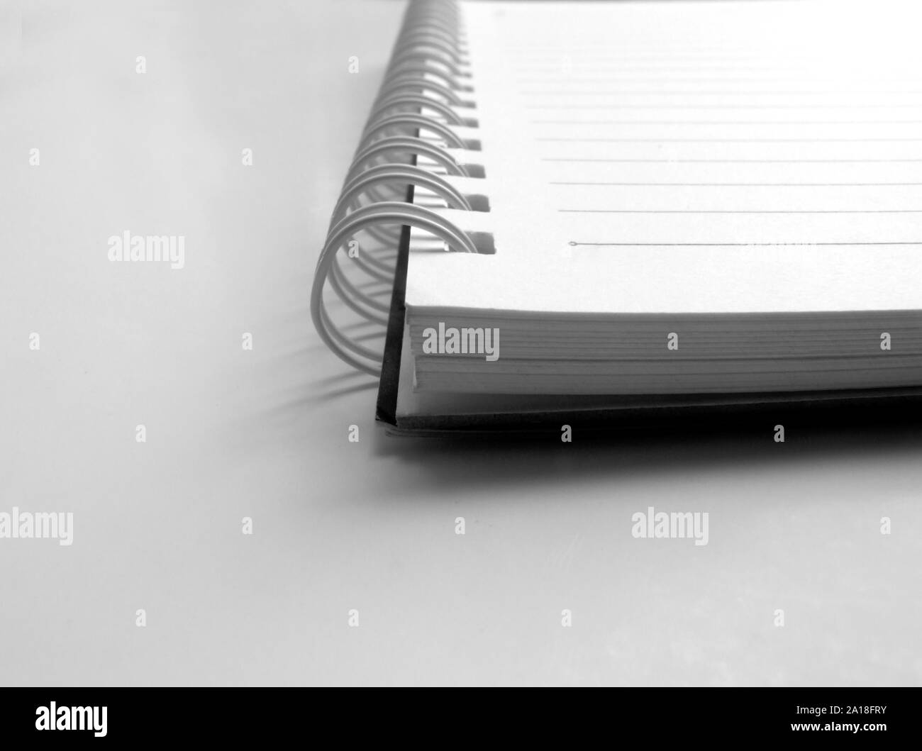 Spiral binding Black and White Stock Photos & Images - Alamy