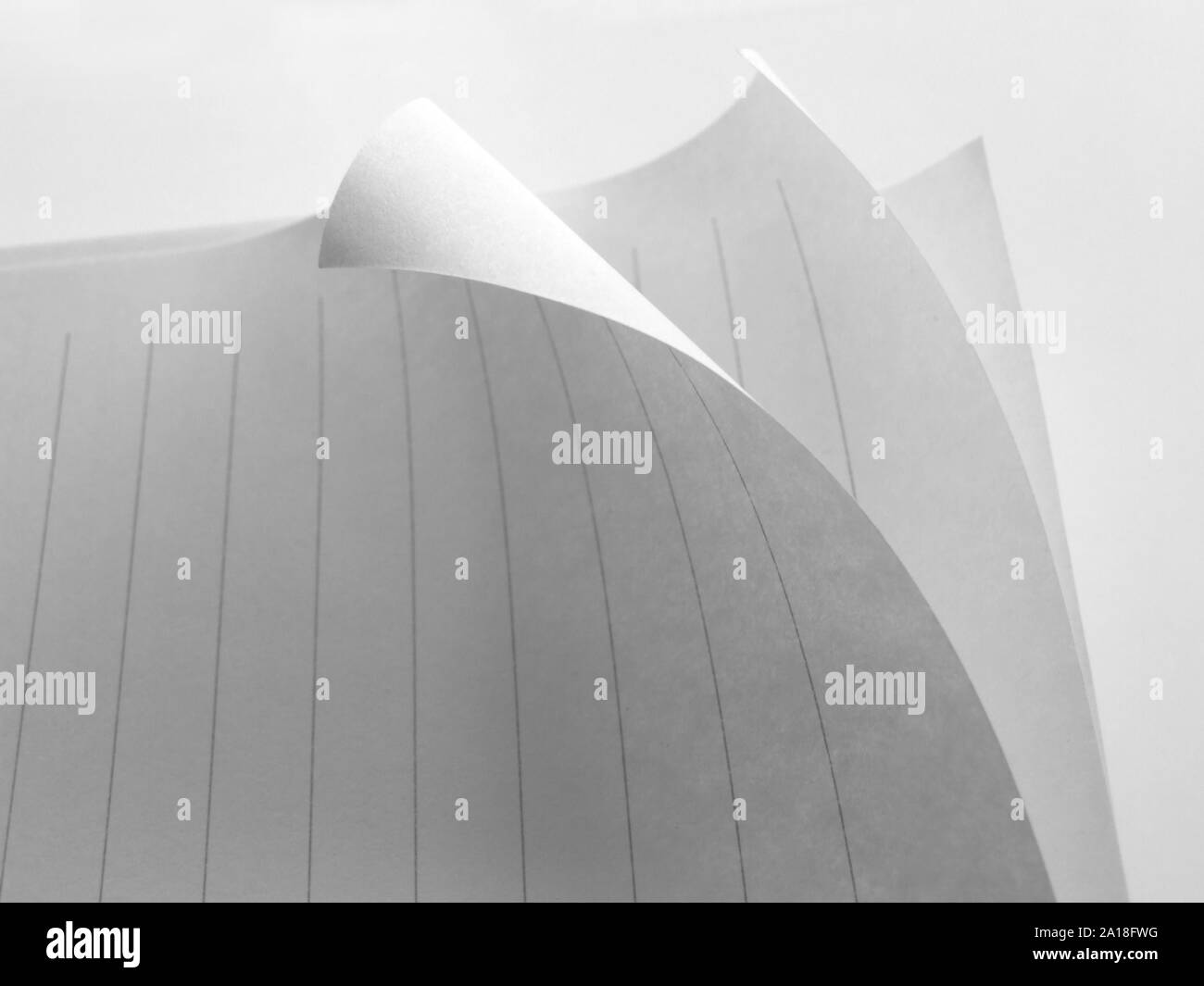 School diary writing page Black and White Stock Photos & Images - Alamy