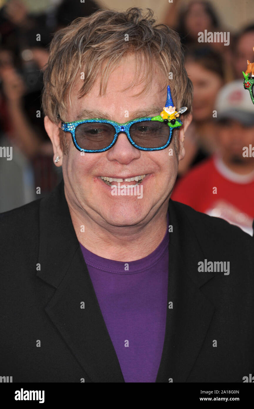 LOS ANGELES, CA. January 23, 2011: Elton John at the world premiere of ...
