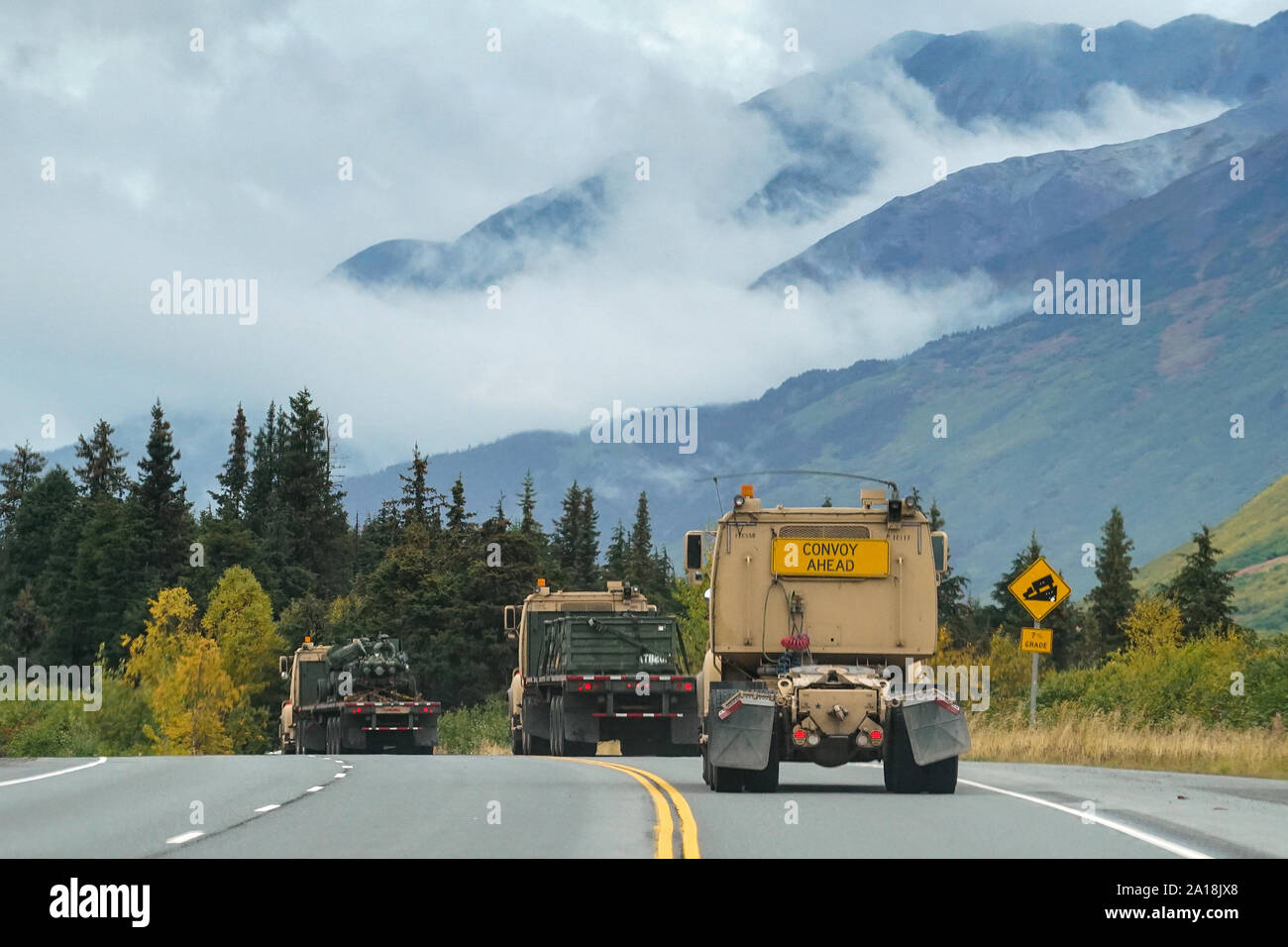 Soldiers assigned to the 109th Transportation Company, 17th Combat ...