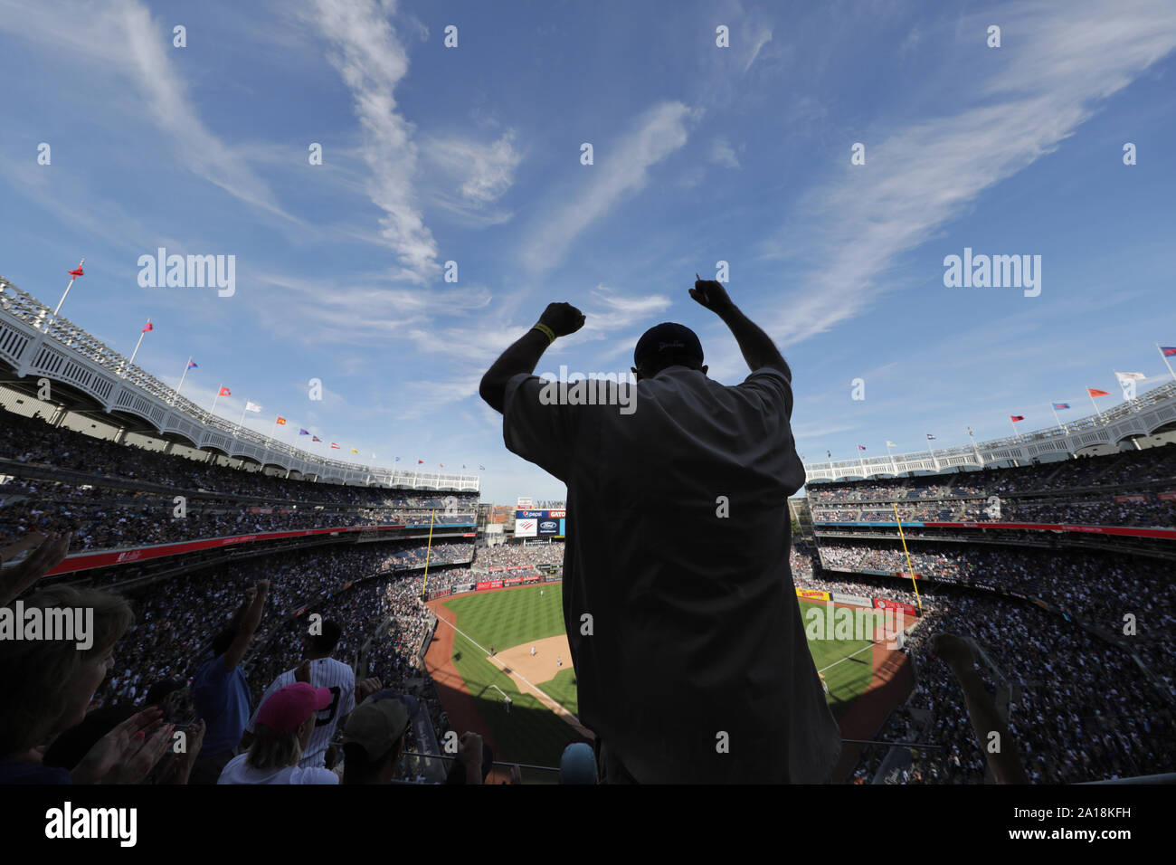Yankee stadium flags hi-res stock photography and images - Alamy