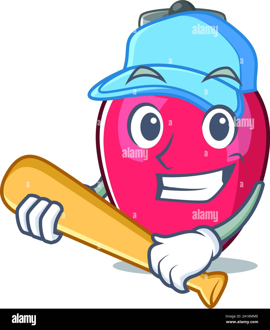 Playing baseball christmas lights isolated in the cartoon Stock Vector ...